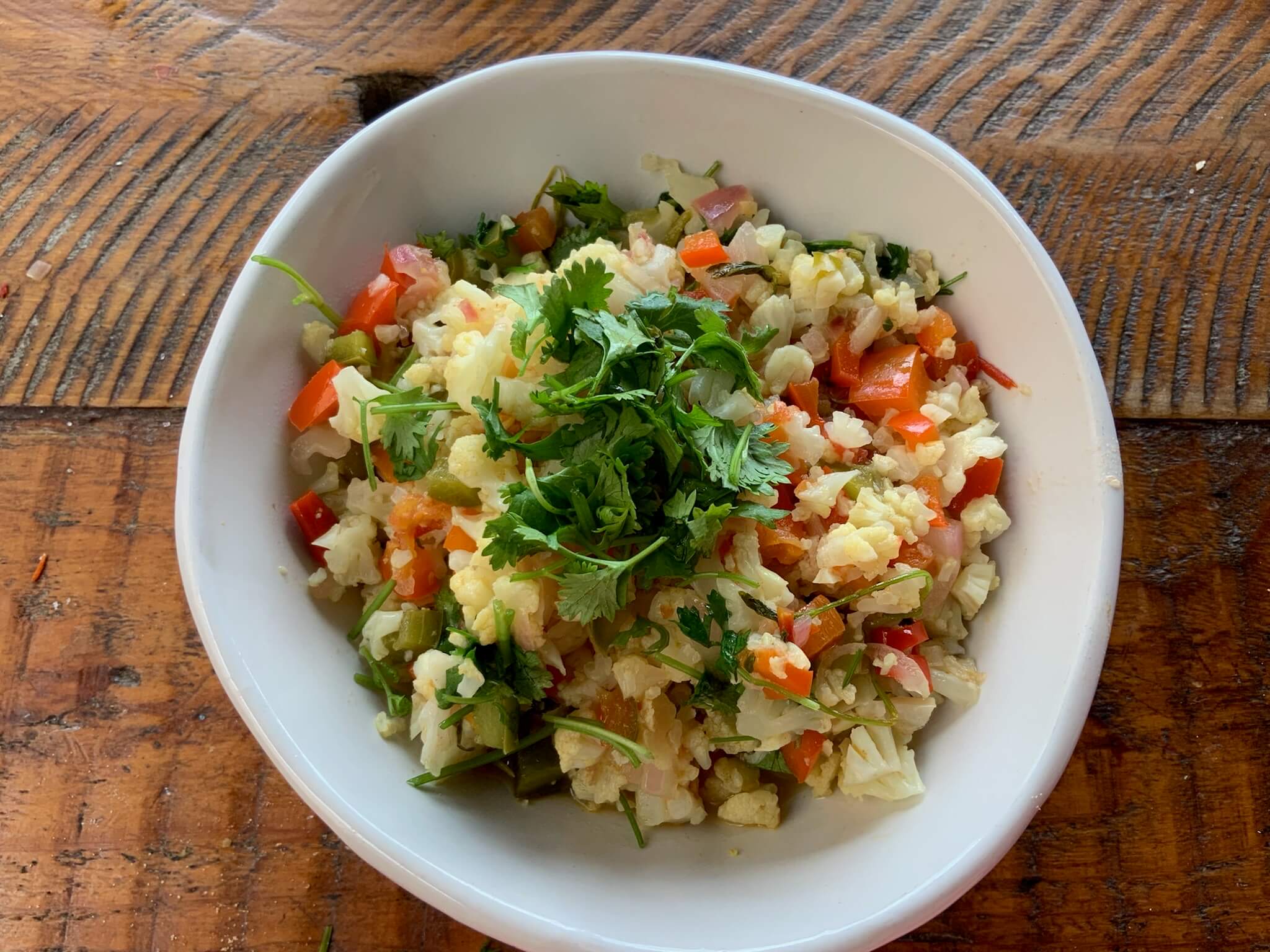 Mexican Cilantro Cauliflower Lime Rice - Reluctant Low Carb Life